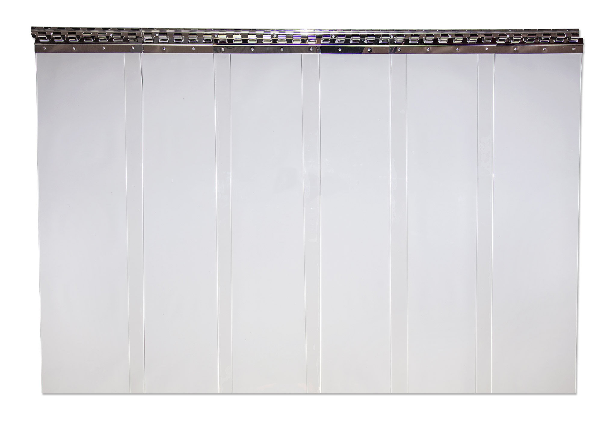 Kompletter PVC Streifenvorhang B 1,00 m fertig vormontiert | PVC-Fuchs24